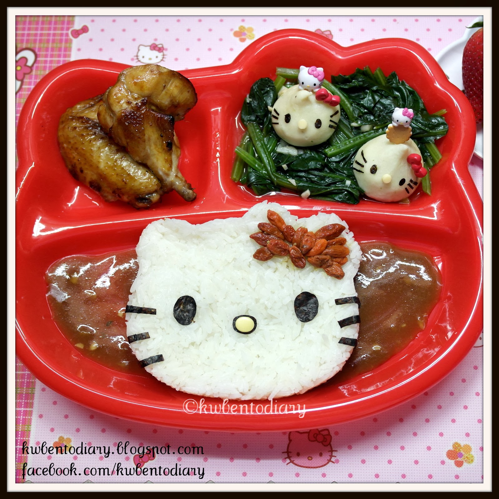Karenwee's Bento Diary: Hello Kitty Lunch Plate