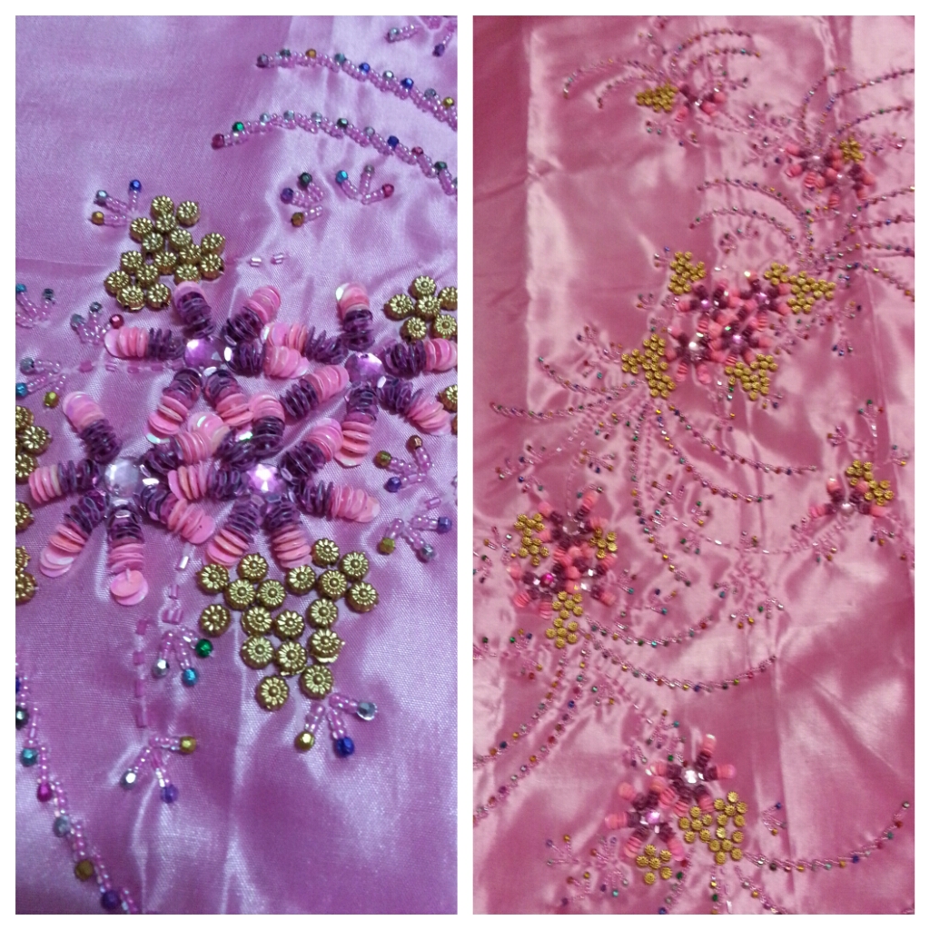 simple | covered | special: Kain Sulam Manik / Bunga Timbul : Latest ...