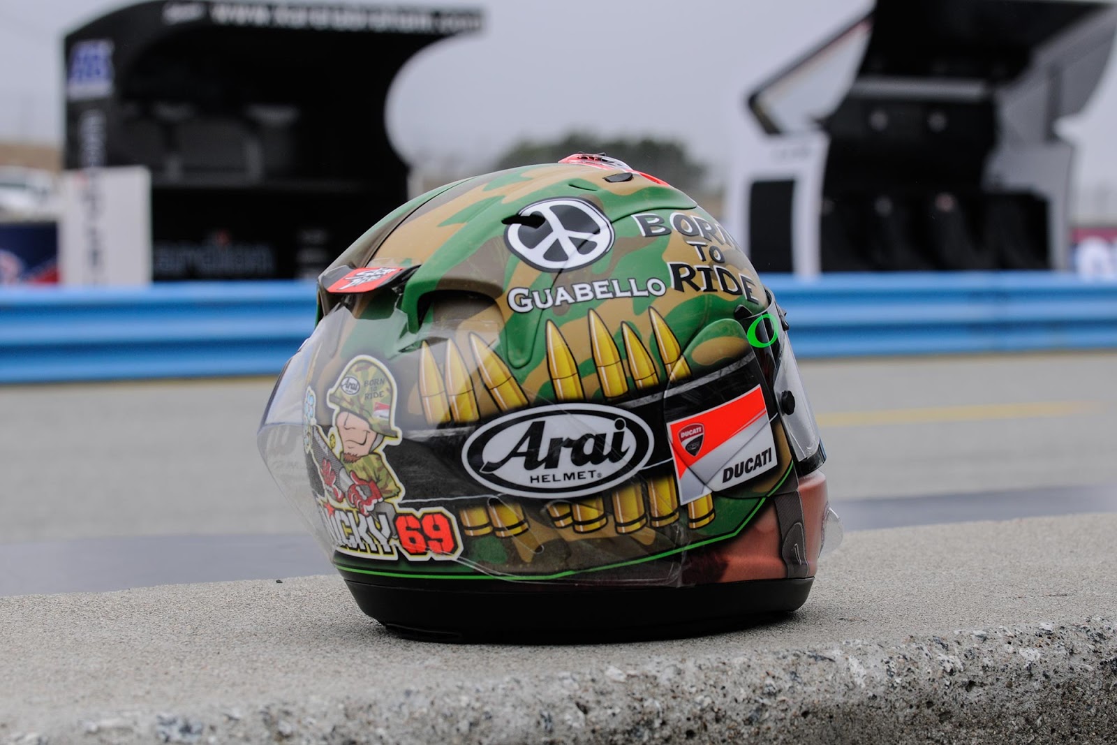 Champion Helmets: Nicky Hayden Laguna Seca Helmet 2013