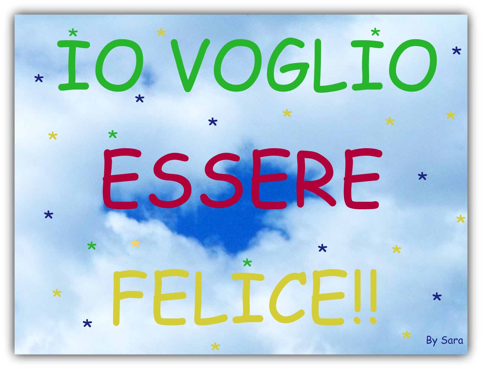 tutto il resto è vita!: IO VOGLIO!