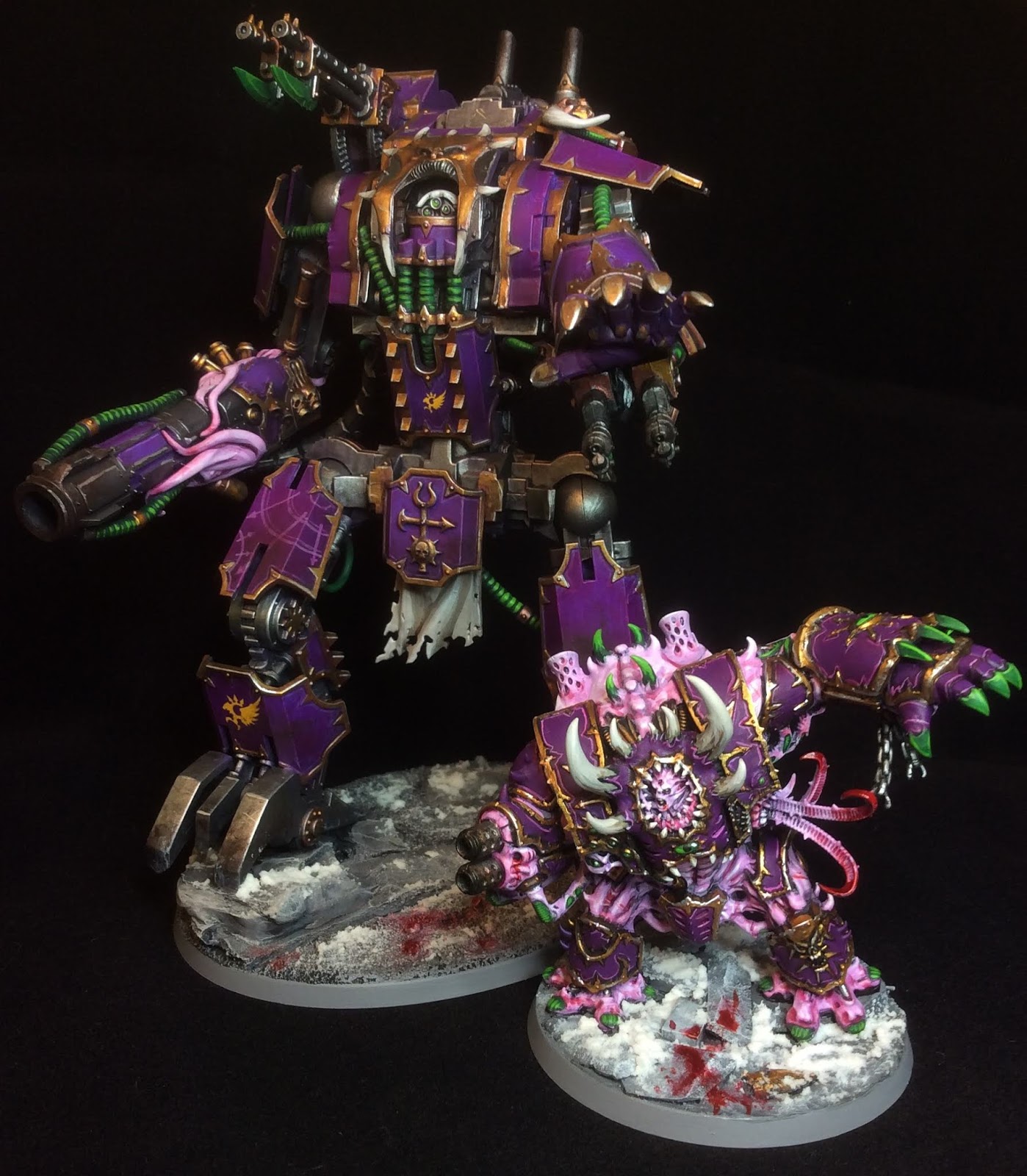 Tabletop Apocalypse: Massively Converted Slaanesh Defiler Painted and ...