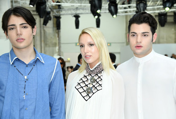 Princess Maria Olympia attends the Giambattista Valli show