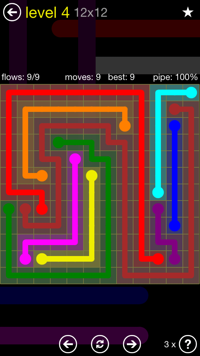 Flow-Free-Solutions (Çözümleri): 12x12 Mania (Levels 1-30)