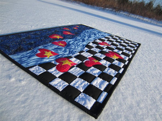 Crafty Sewing & Quilting: Quilt Photos in the Snow