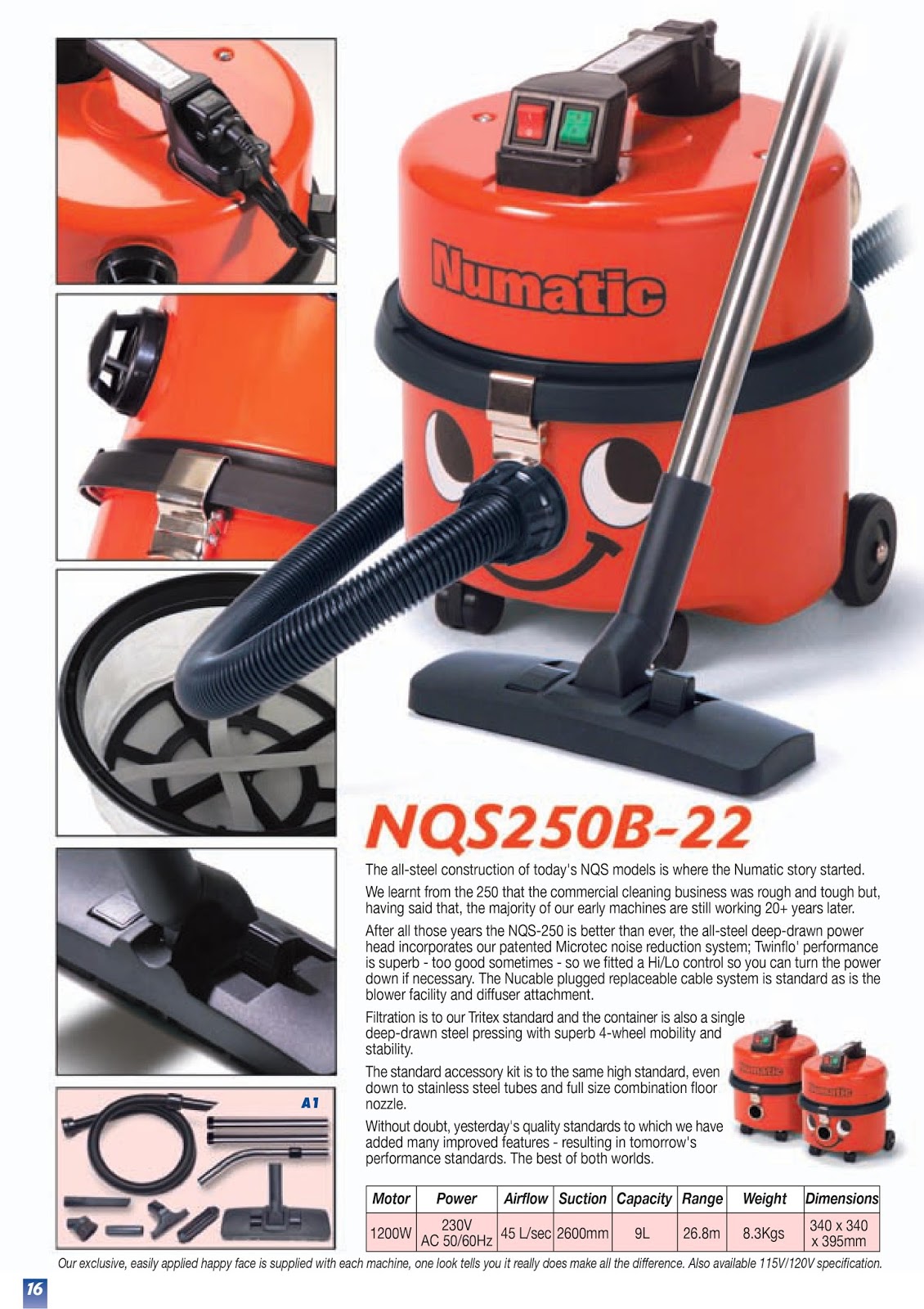 Numatic Cleancare 2007 Product Range