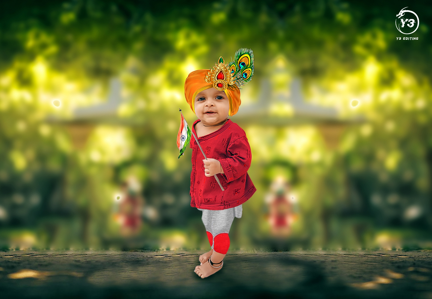 Independence Day Baby Photo Editing independence-day-baby-photo-editing