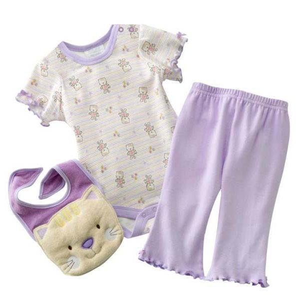 BABYWEAR WARDROBE: Bon Bebe 3pcs/set