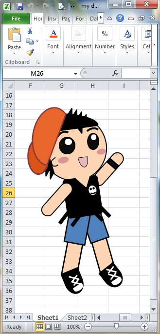 The Plain Yard::..: Plain Cool! - My Doodle In Excel