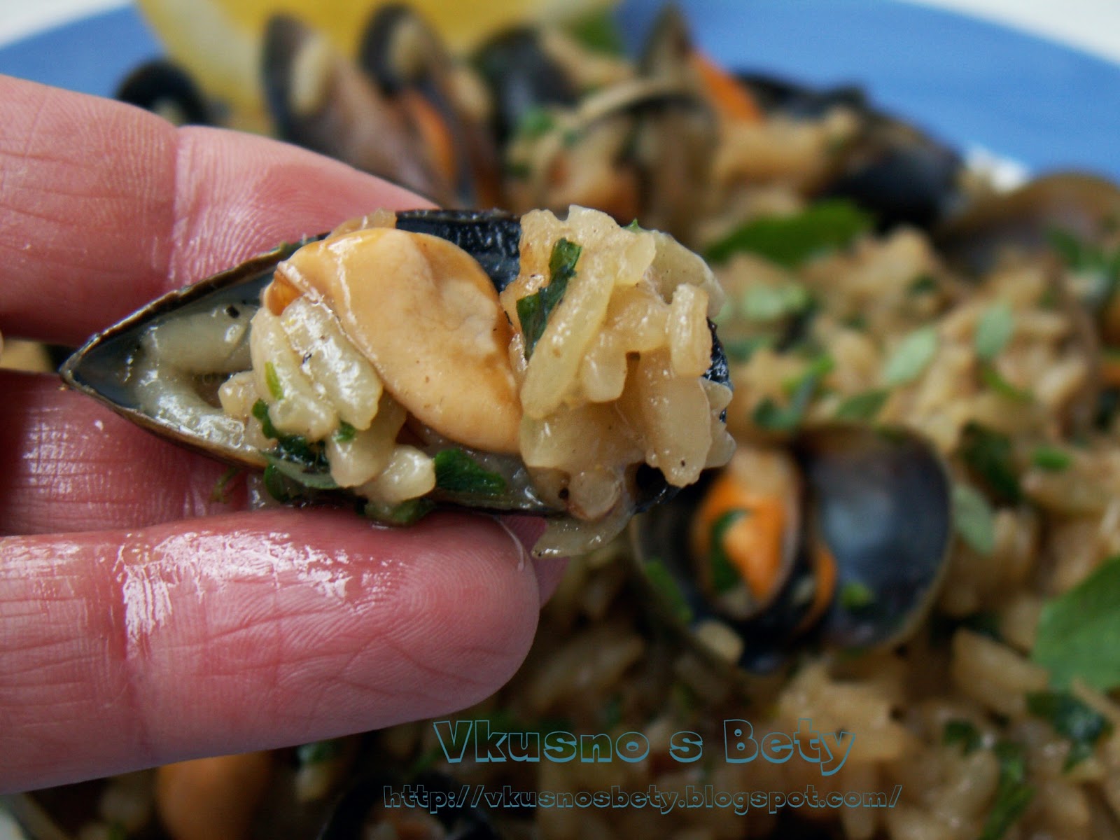 Миди с ориз - Mussels with rice