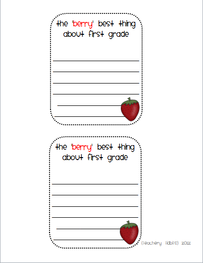 Teachery Tidbits: The 'Berry' Best Year