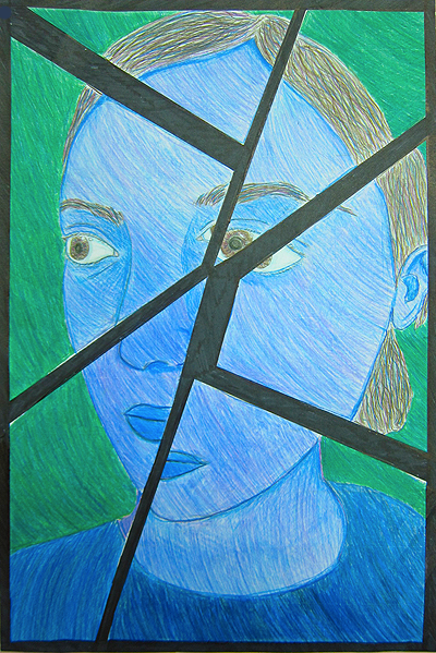 Mr. Bob's Middle & High School Art Room: Beginning Art self portraits ...