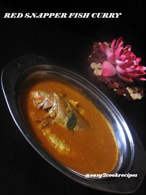 SANKARA MEEN / NAGARAI MEEN / RED SNAPPER FISH KULAMBHU