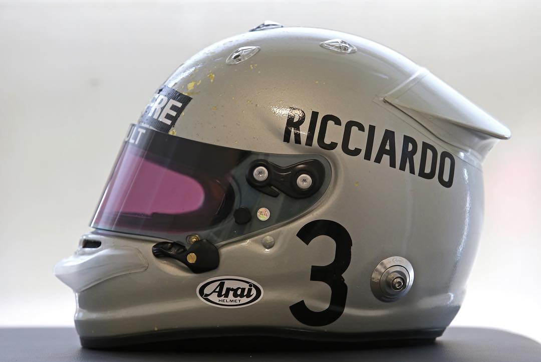 Racing Helmets Garage: Arai GP-7 D.Ricciardo China 2019 "1000 races F1 ...