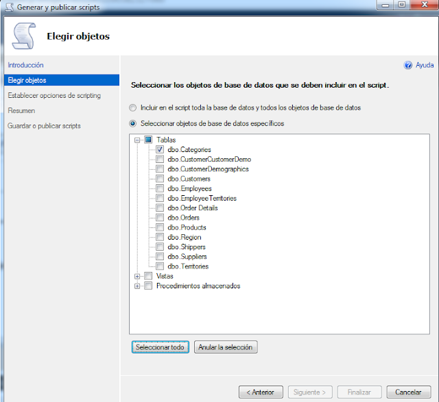 Generar Script con data sql server