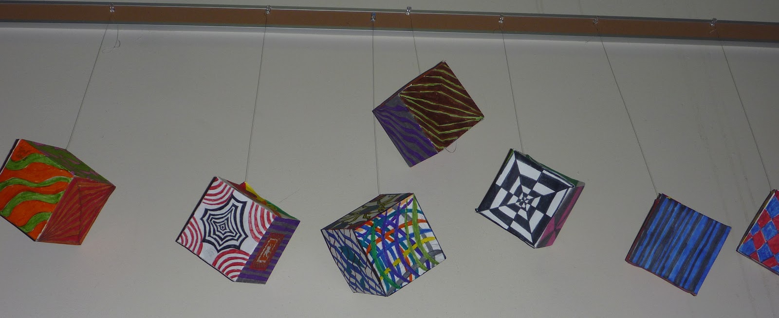 Splatters and Smudges: Op Art Cube (2012)