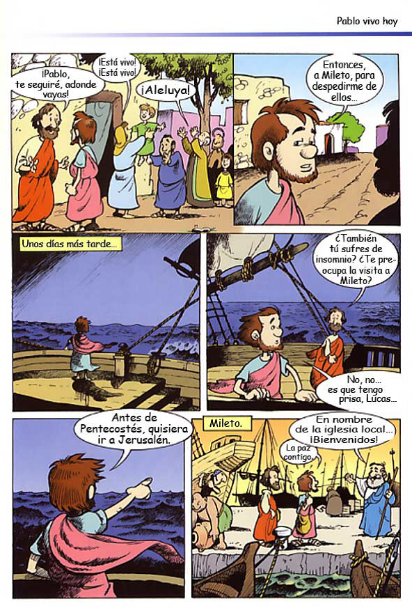 VIVAMOS LOS ESCRITOS DE PABLO: Comic: LA EVANGELIZACIÓN DE PABLO