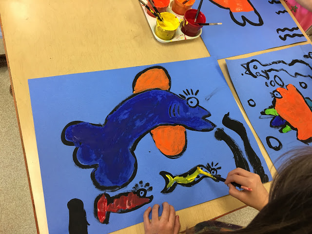 Paintbrush Rocket: 2nd Grade - Hooray for Fish!