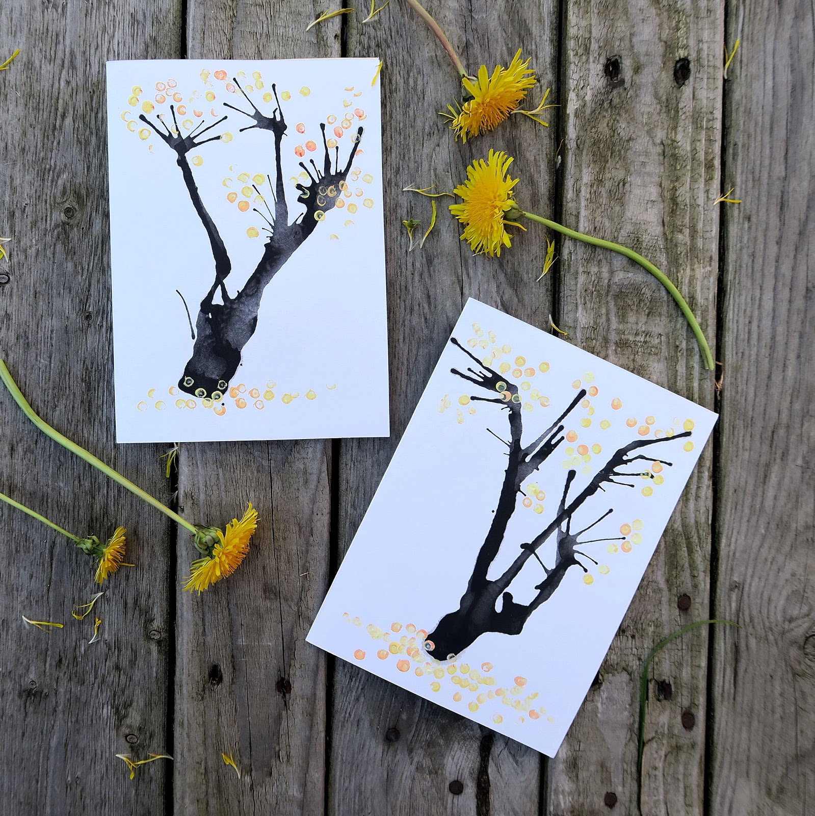 Blooming tree cards | mamaisdreaming.blogspot.co.uk