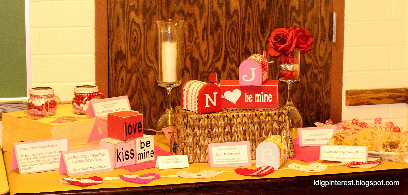 Pinterest Valentine’s Display Table - I Dig Pinterest