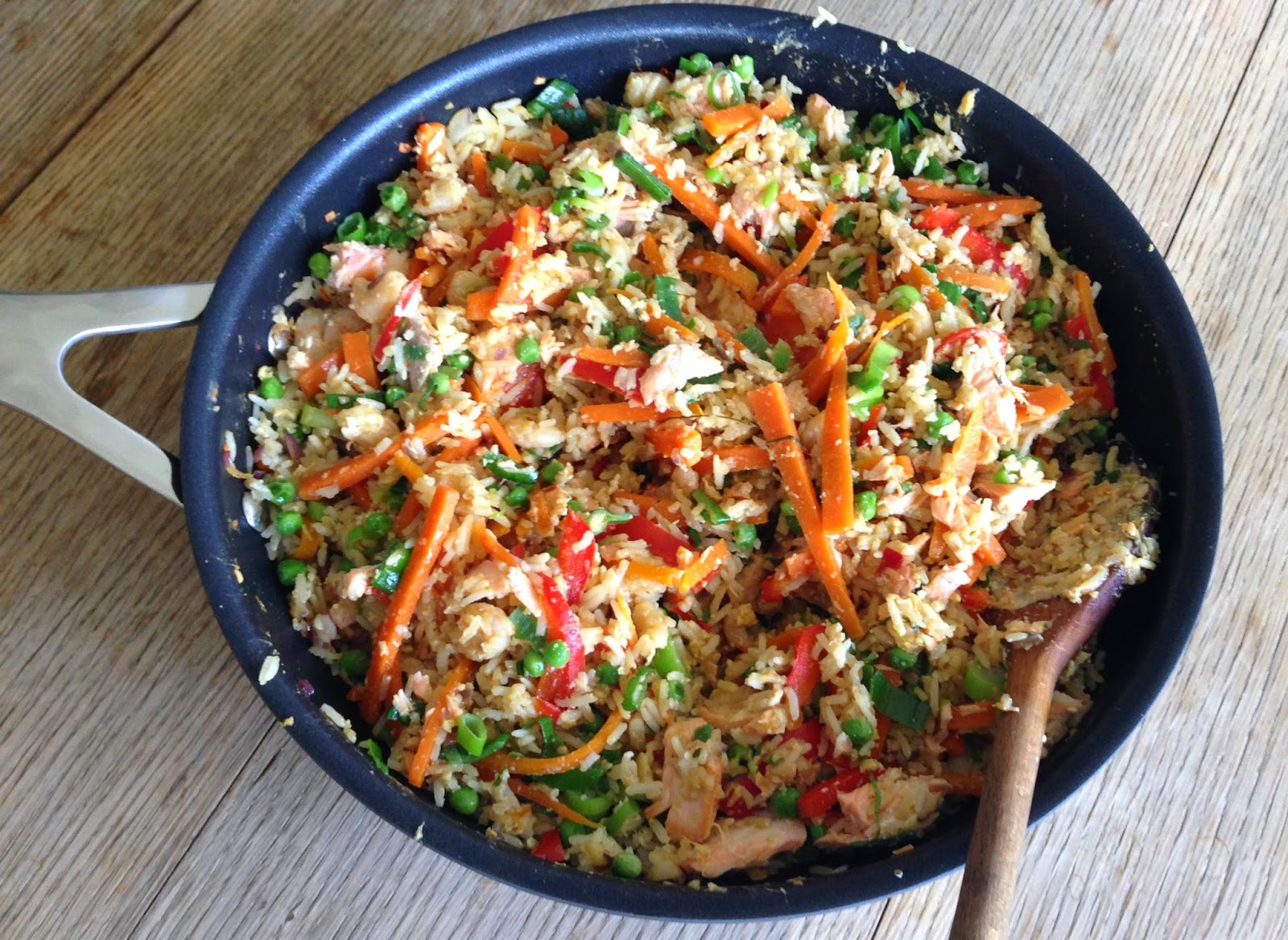 Praetud riis krevettidega - Vanapere köögikatsetused