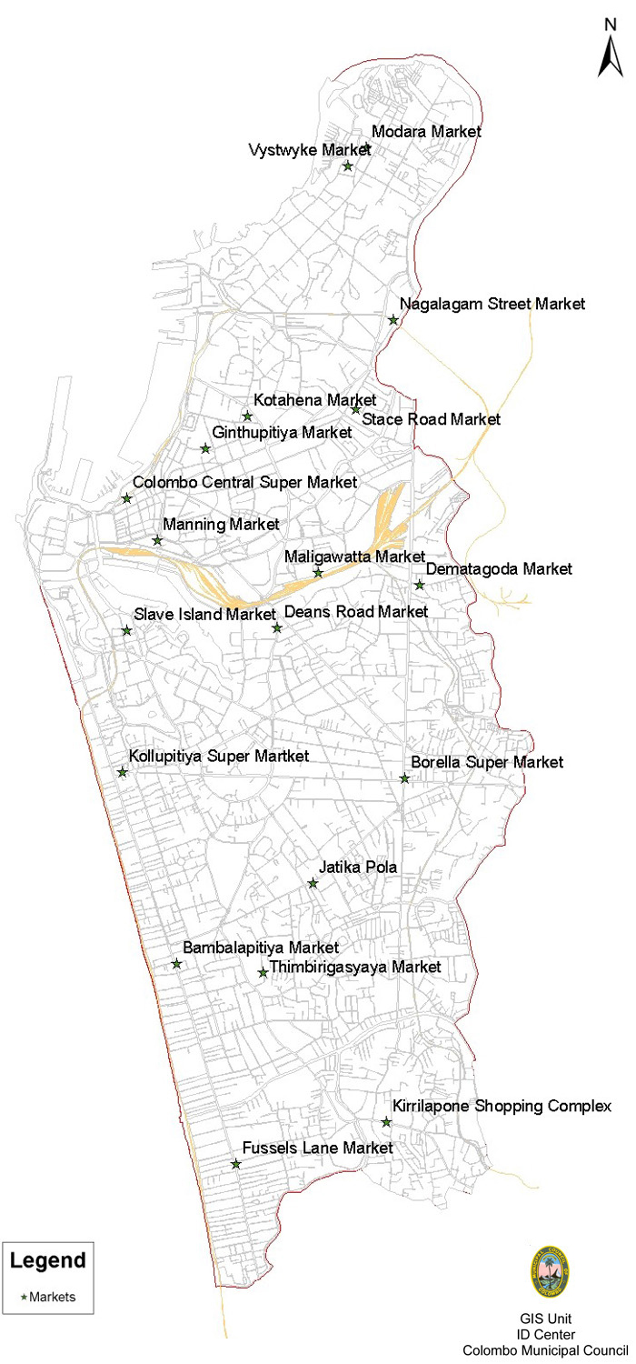 Colombo Public Library: Map Of Colombo
