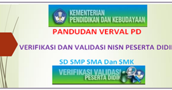 Panduan Verval PD Verifikasi Dan Validasi NISN Peserta Didik - SIAP UJIAN