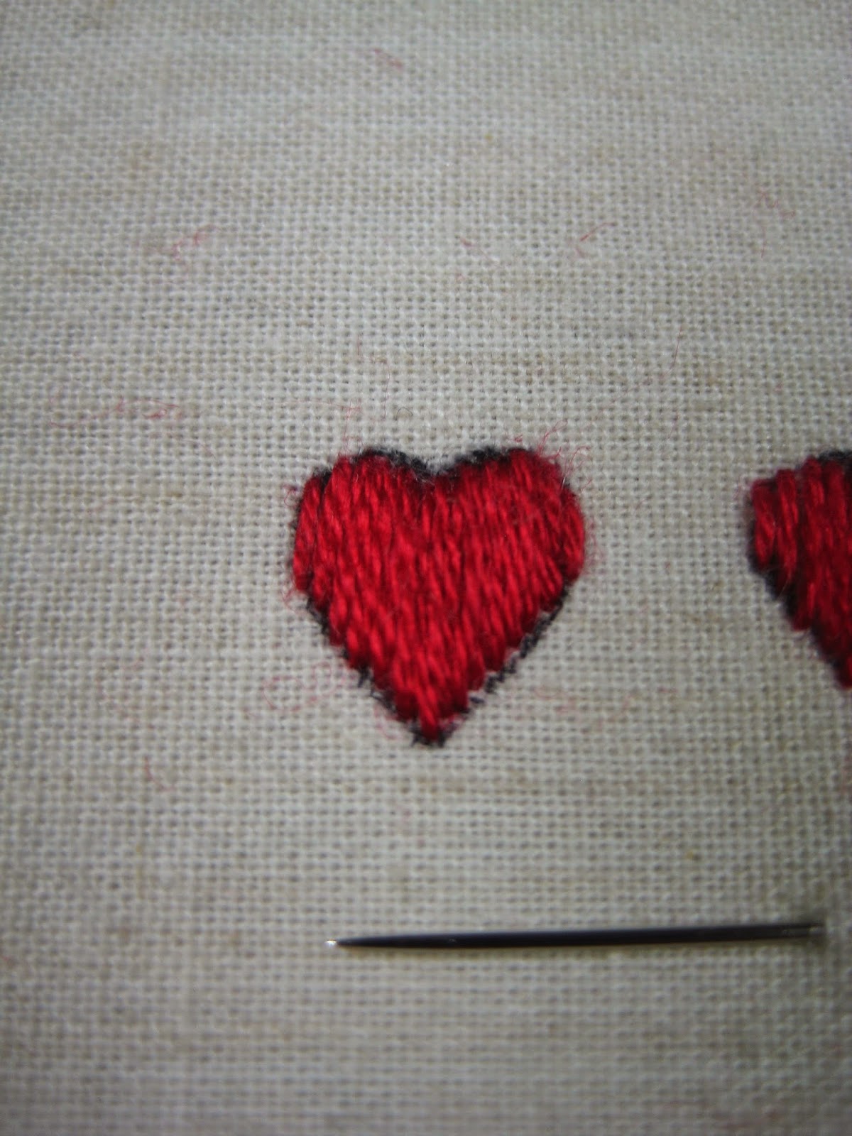 Bird Nest On The Ground: Tiny Embroidered Hearts Tutorial with a ...