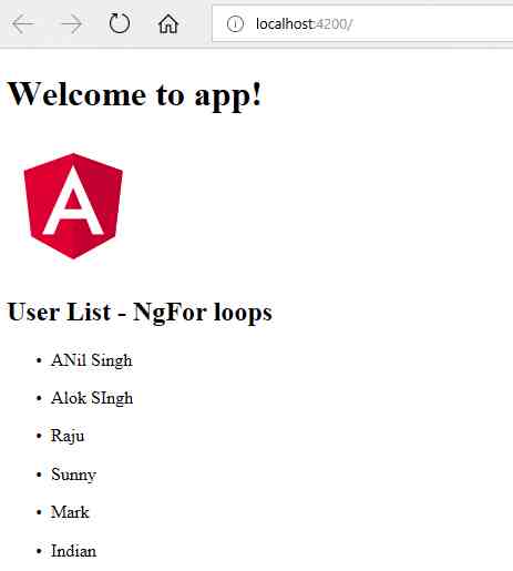 Angular 5 And 4 Ngforof And Ngfor Loops With Example