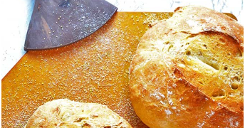 HOMEMADE CRUSTY BREAD - Delicious Food