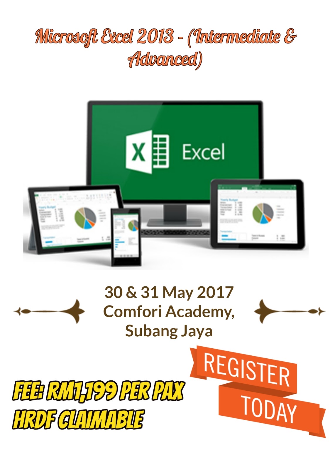 Excel 2013 (Intermediate & Advanced) Training on May - Book Your SEAT ...