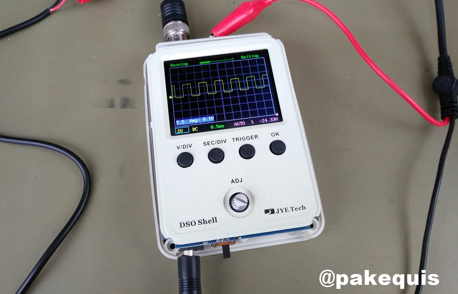 Pakéquis: Montando um osciloscópio de bolso JYE Tech DSO Shell DSO-150