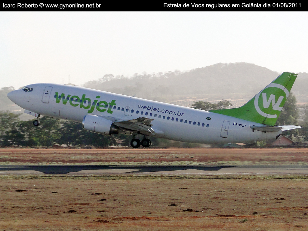 GYN Online - Aviação em Goiás!: Webjet inicia voos em Goiânia