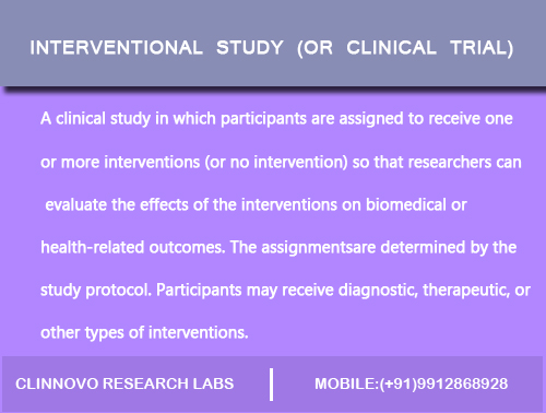 Clinnovo News: INTERVENTIONAL STUDY - By Clinnovo