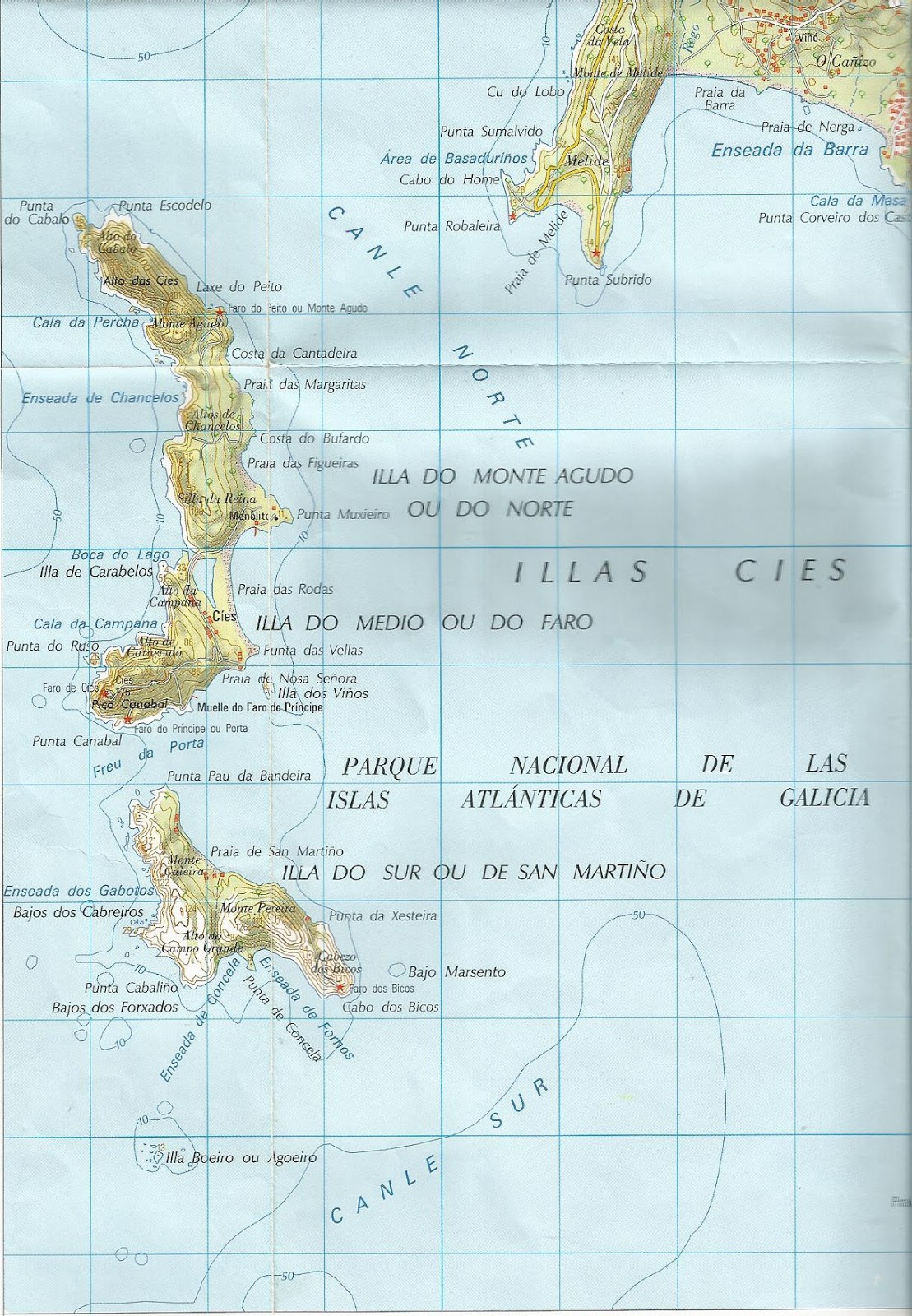 Mapping Cíes Islands
