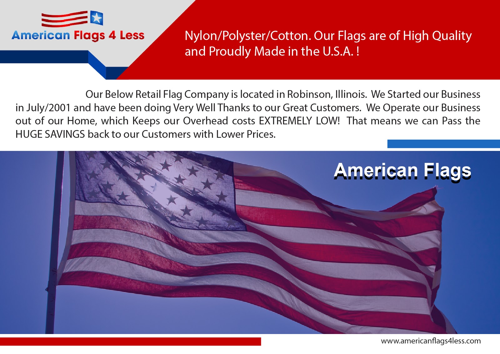 American Flags - Best Quality, Variety & Prices