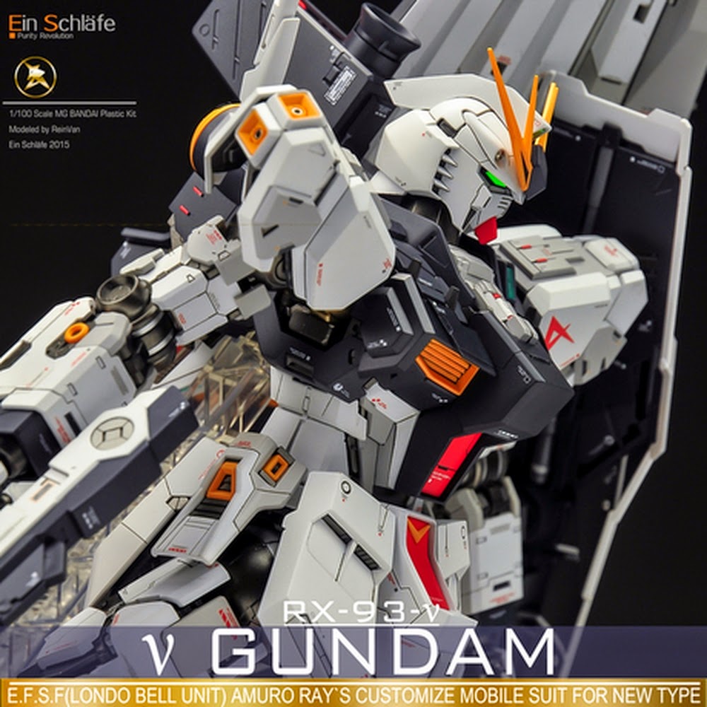 Custom Build: MG 1/100 RX-93 nu Gundam Ver. Ka "Detailed"