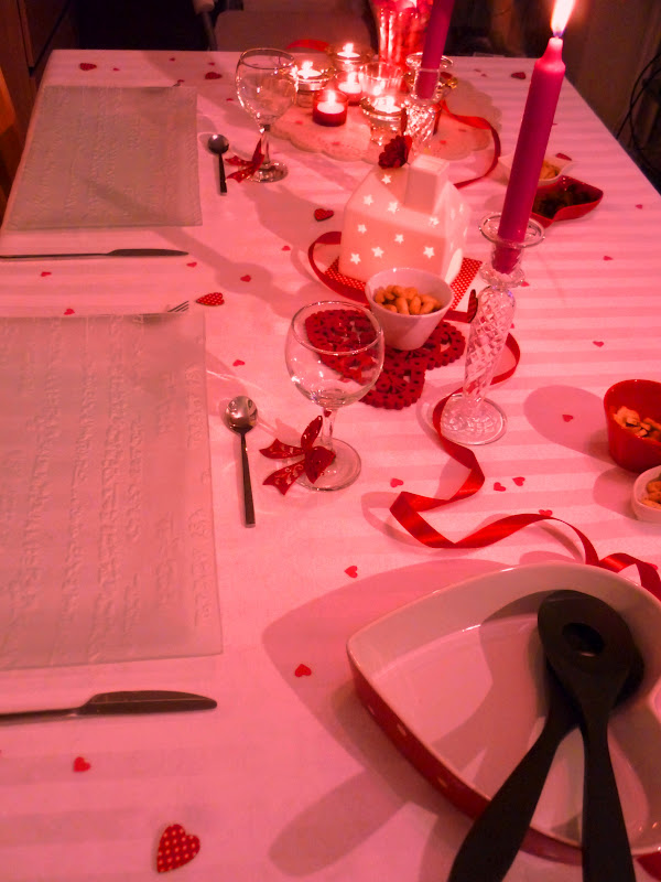 La Chef A: Mesa de San Valentín y cenita romántica