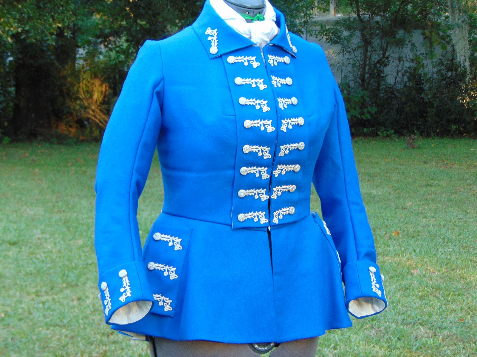The Antique Sewist: JP Ryan Riding Habit - Royal Blue