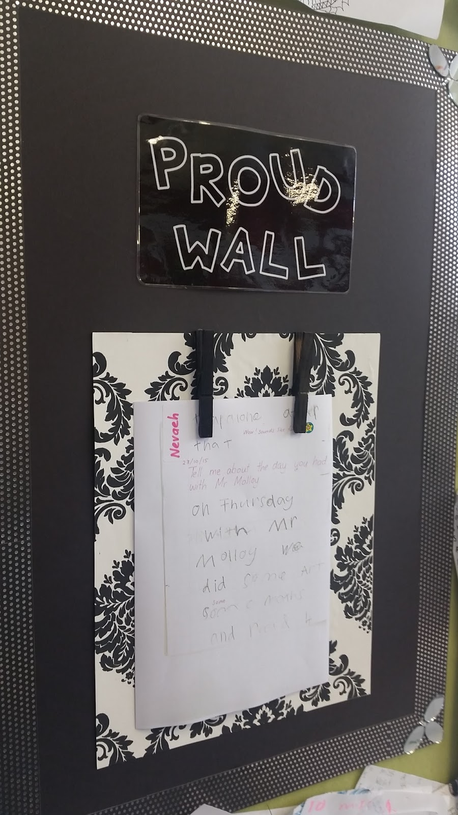 Ruma Wha's Class Blog: Proud Wall- 2015