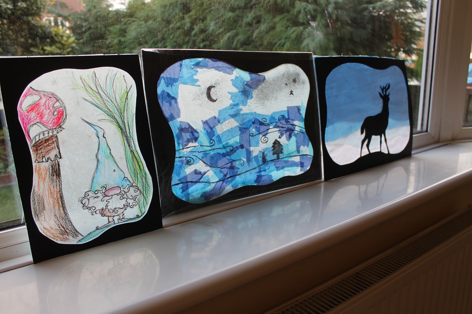 Crafty by Nurture: Crafty Tutorial: Waldorf Winter Window Transparencies