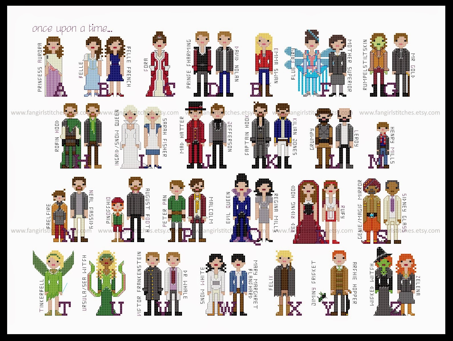 Once upon a time characters - impactnanax
