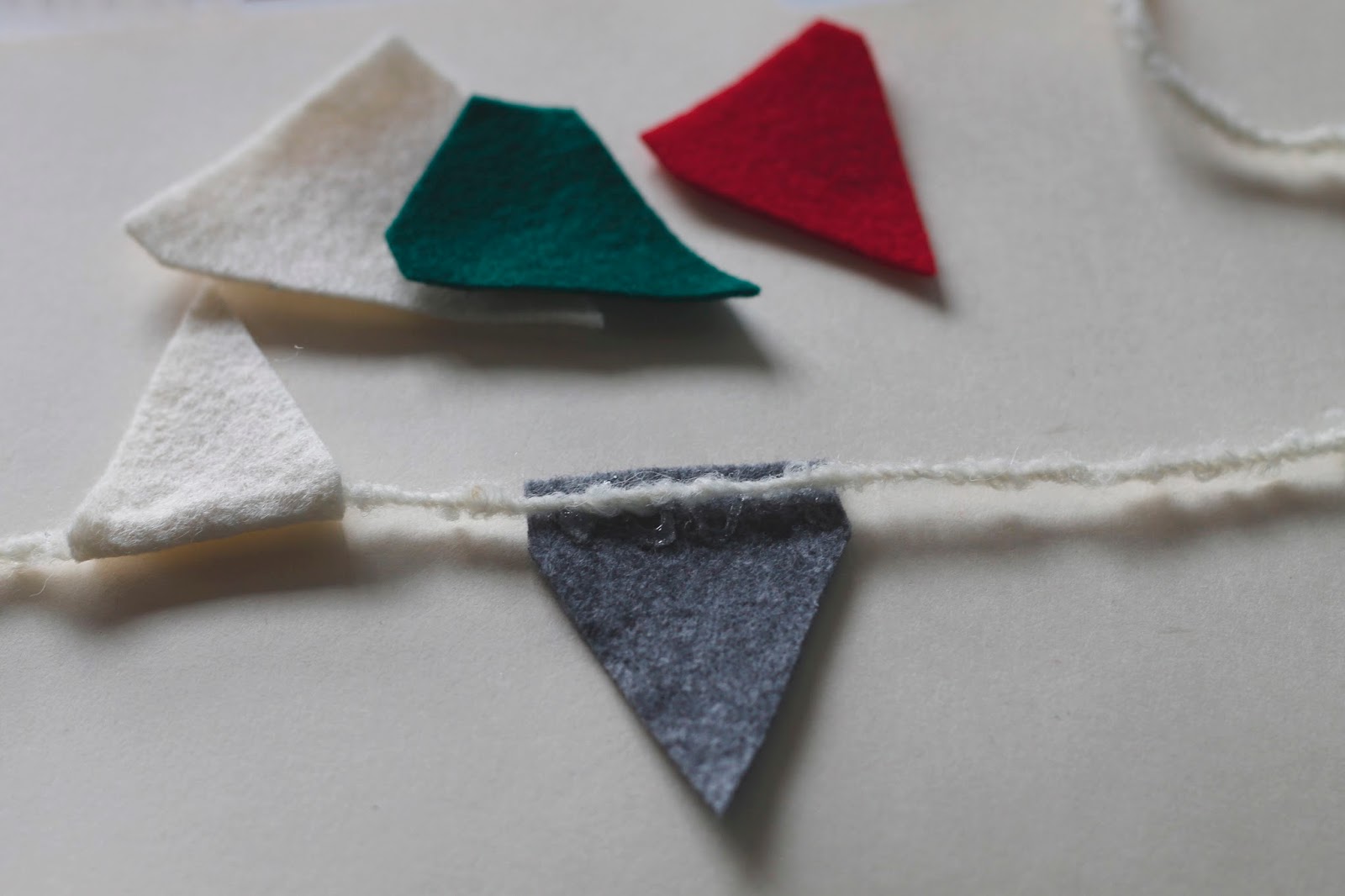 Bark and Purl: Triangle felt garland