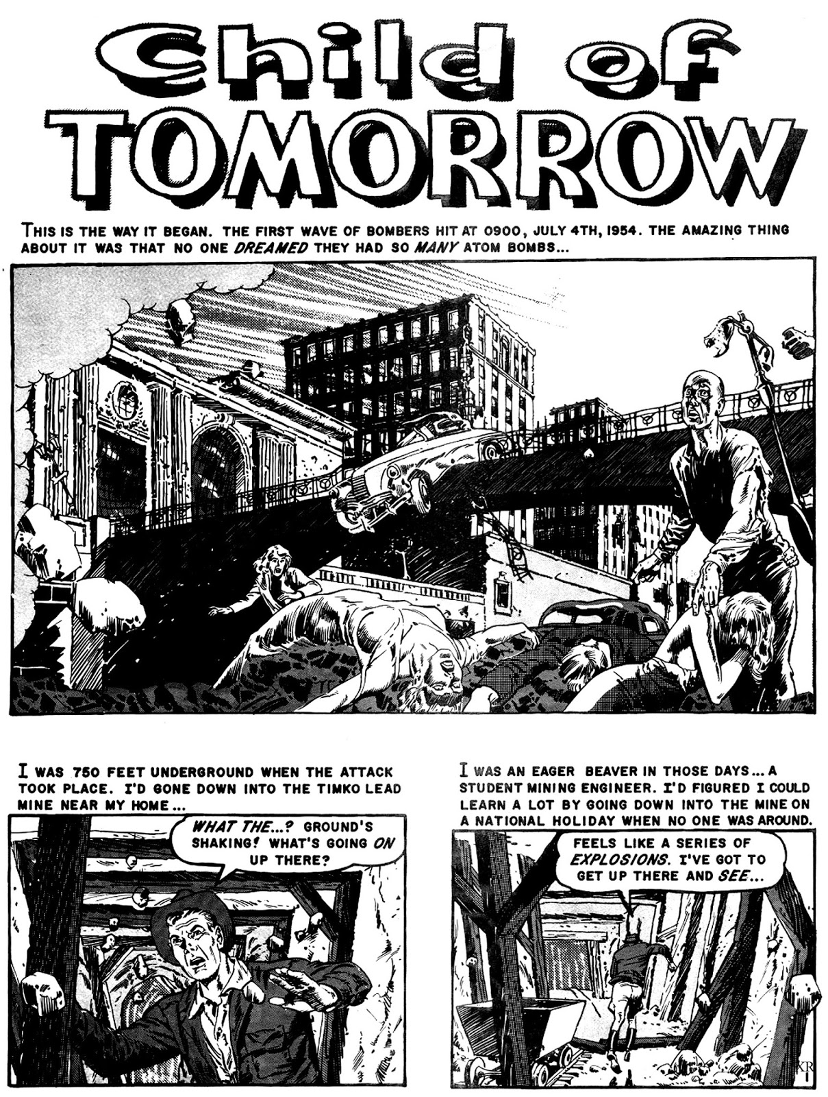 ATOMIC-ANNIHILATION: 1954 ... end of the world comics!