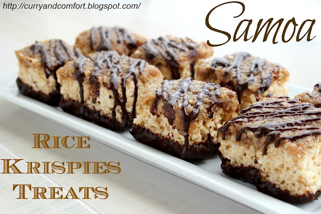 Kitchen Simmer: Samoa Rice Krispies Treats