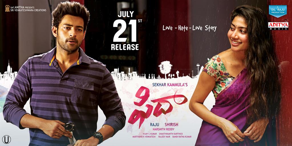 Telugu Movie Fida Posters