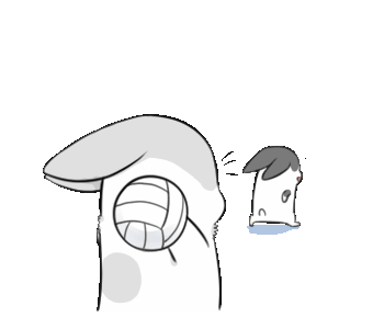 LINE 官方贴图 - Kawaii Machiko Rabbit Example with GIF Animation