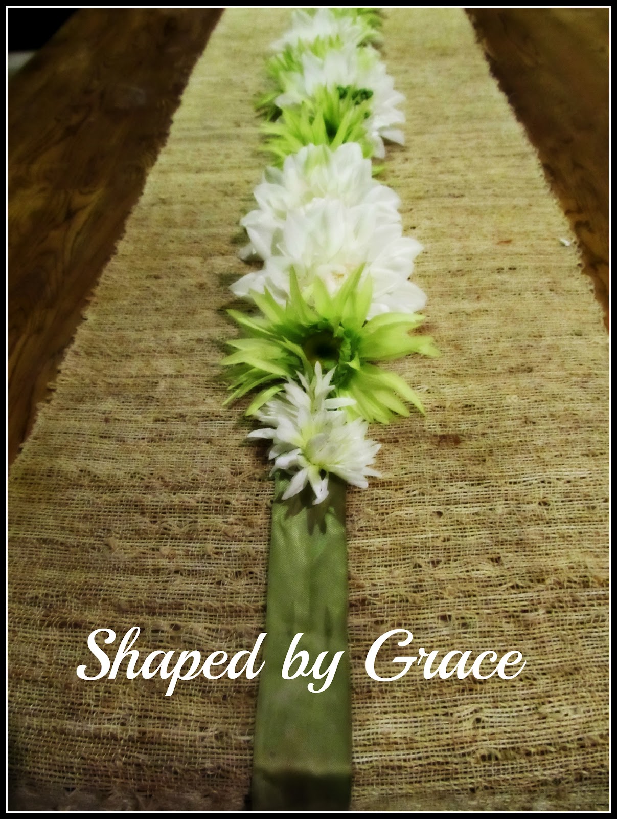 Shaped By Grace: Spring Flower Table Runner