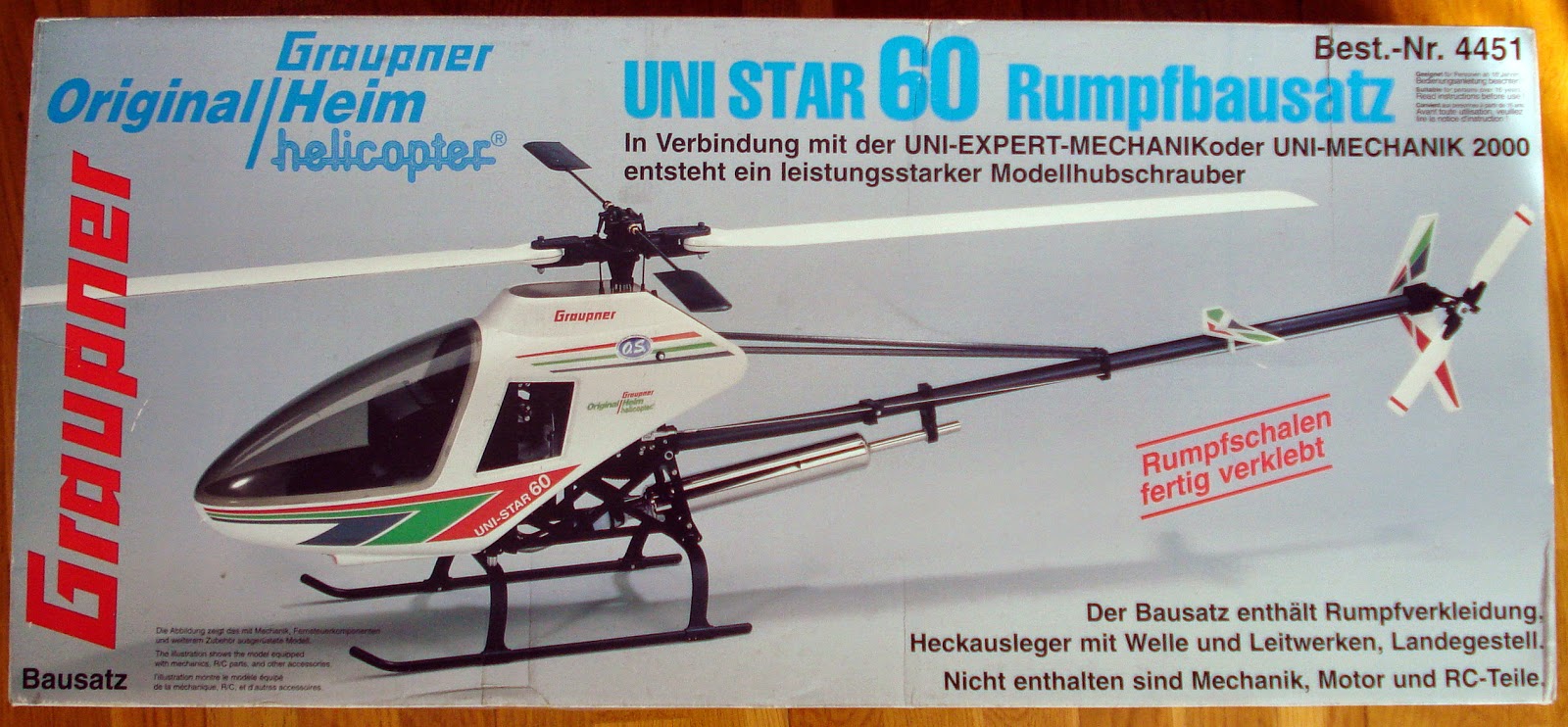 Aeromodelisme radio control.: Graupner Uni-expert Heim. Unistar 60.