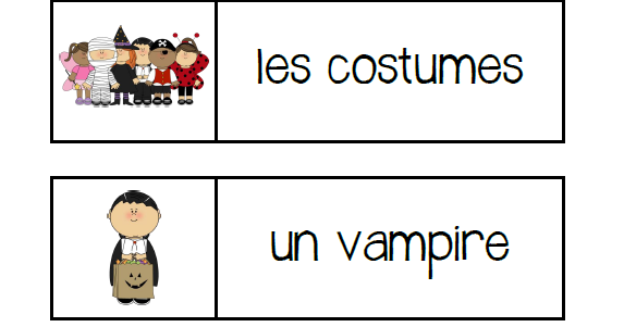 Le vocabulaire de l'Halloween - Primary French Immersion Resources