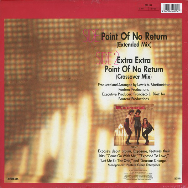 Disco Club: Exposé - Point Of No Return (Extended Mix) 1987